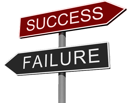 Download What's The Difference Between Success Or Failure ? PNG Image ...