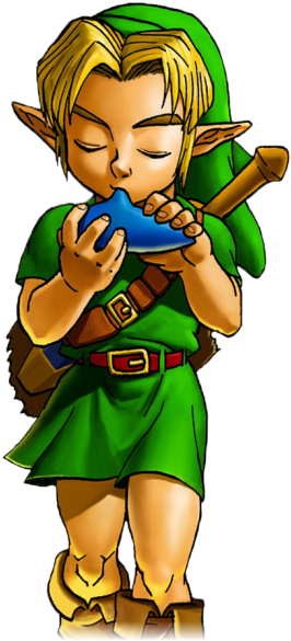 The Legend Of Zelda Ocarina Of Time Png - Link Ocarina Of Time - Free ...