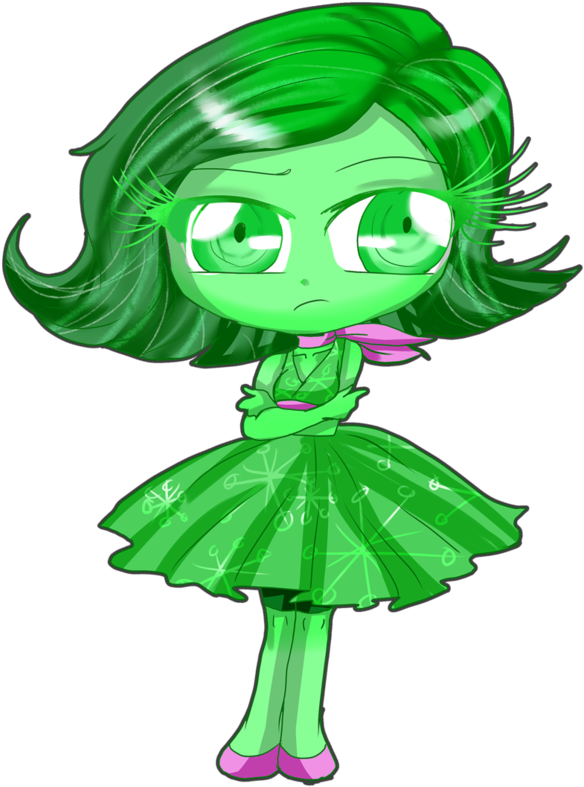 Download Chibi Disgust By Danielle Chan-d9g4uu0 - Inside Out PNG Image ...