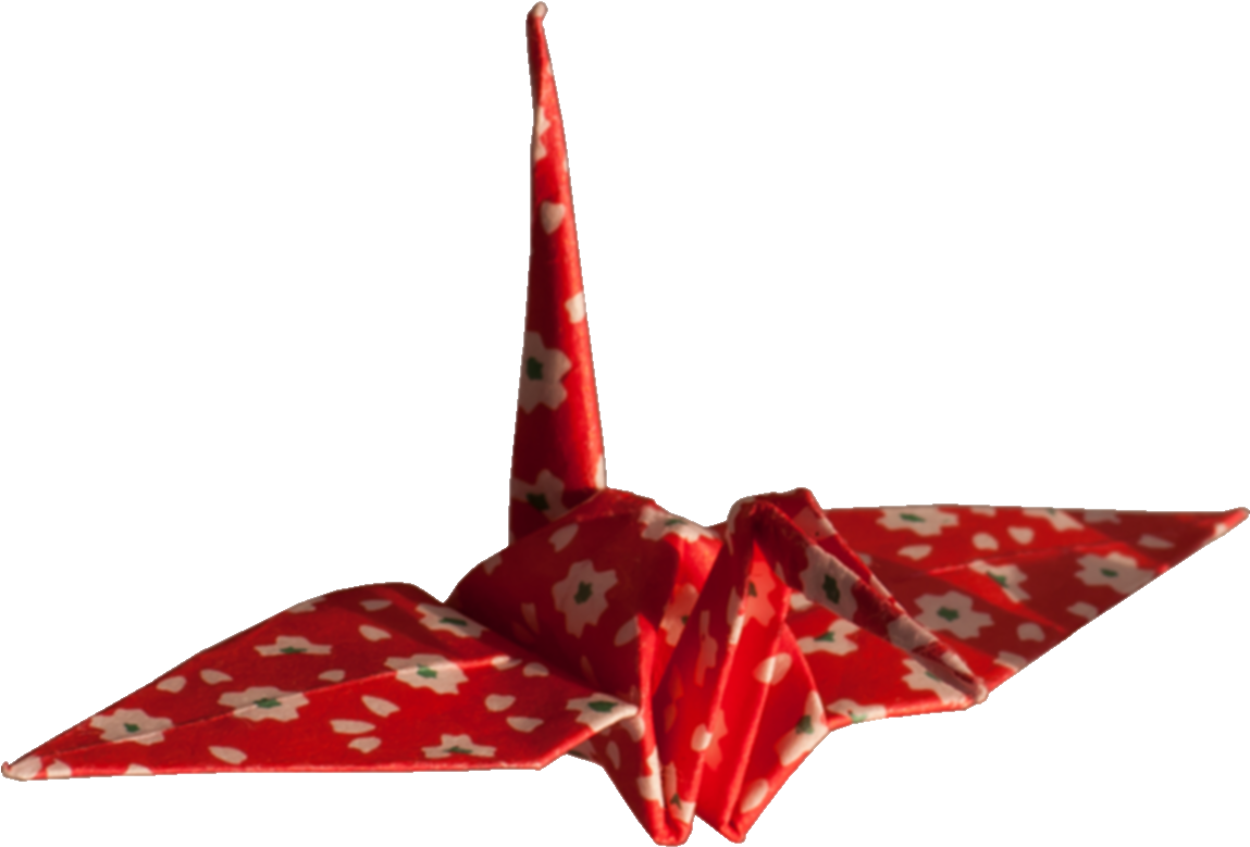 Laitche Origami Cranes - Red Origami Paper Crane - Free Transparent PNG ...