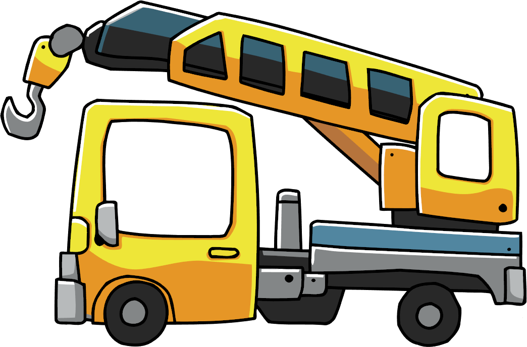 Download Crane Clipart Work Vehicle - Crane Cartoon Png PNG Image with ...