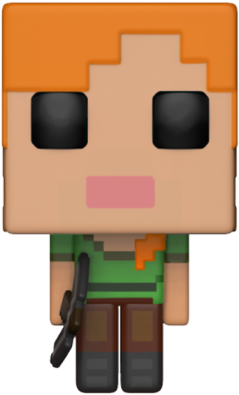 Download Vinyl Minecraft - Alex - Minecraft Item 8 Bit PNG Image with ...