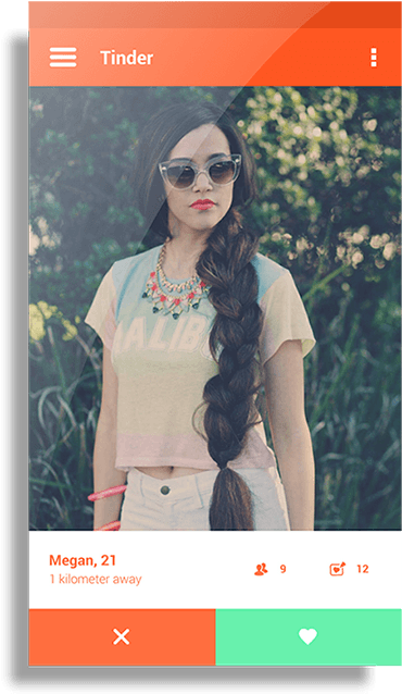 Download Tinder Material Design - Mobile App PNG Image with No ...