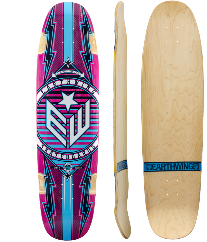 Download Earthwing Team 37 Longboard Skateboard Deck W/grip PNG Image ...