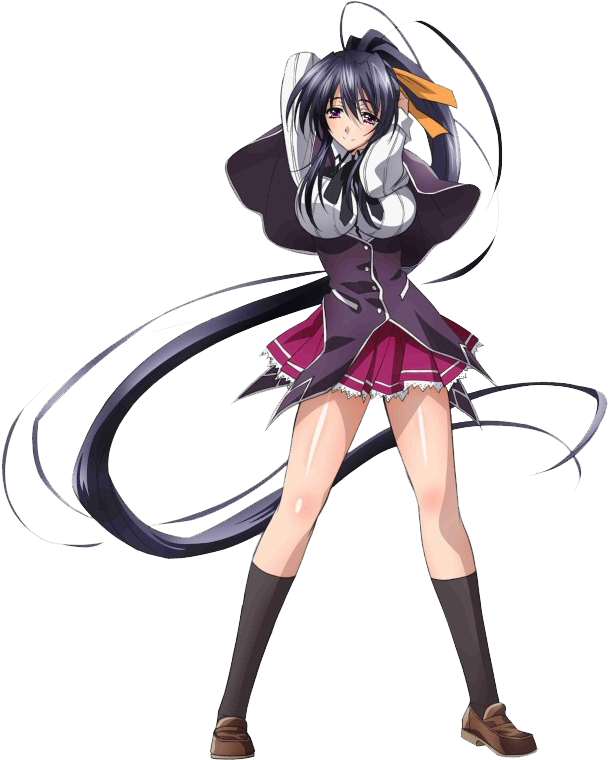 Download Akeno Himejima Very Sexy Pic Png Image With No Background