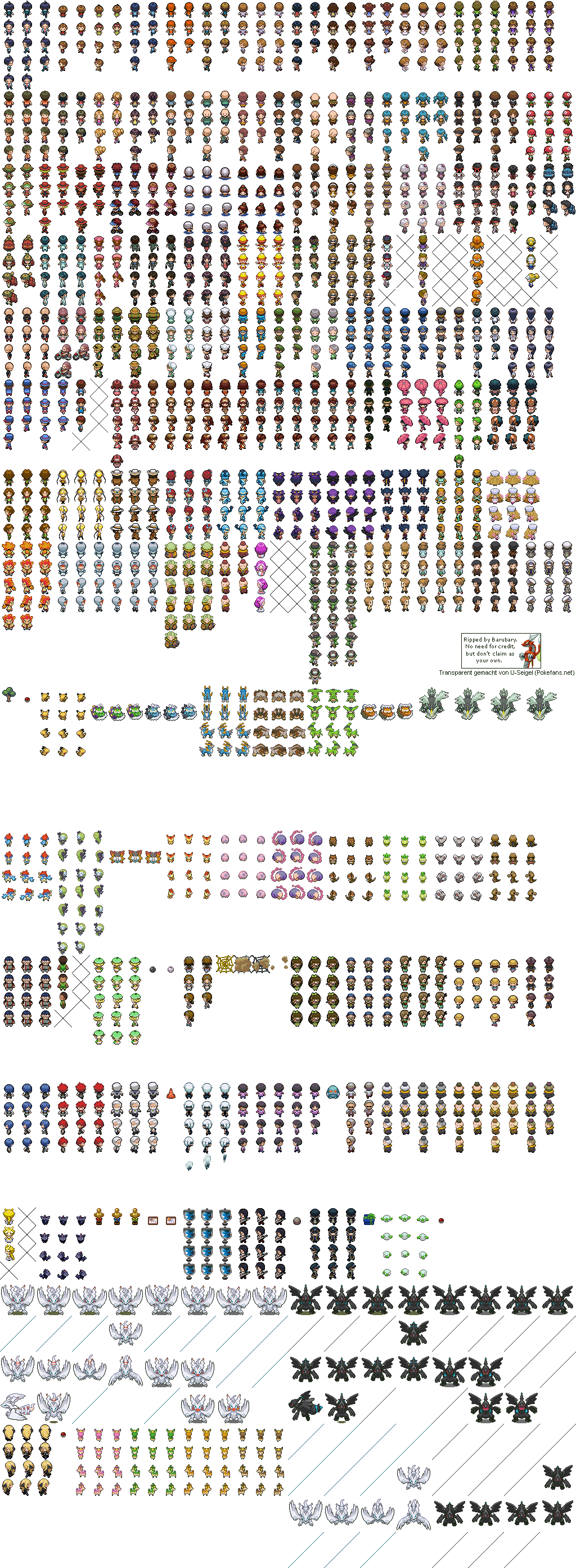 Download Pokemon Sprites, Gaming, Fan Art, Videogames, Games, PNG Image ...