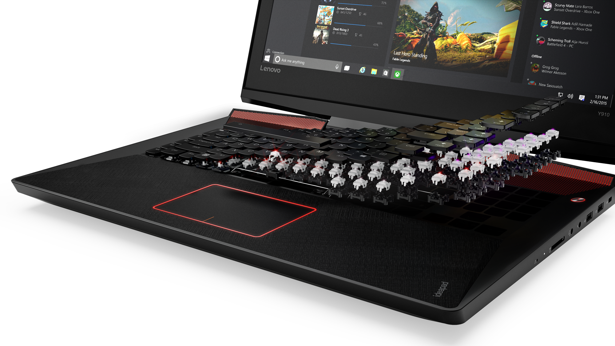Download 10 Ideapad Y910 Closeup Mechanical Keyboard Xbox Home PNG ...