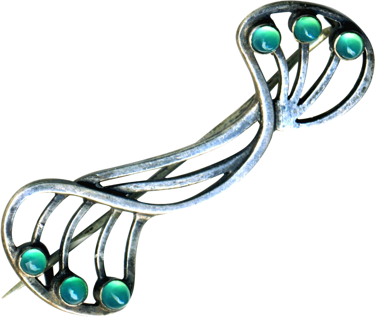 Download Brooch Early 20th Hand Crafted Openwork Unmarked Sterling PNG ...