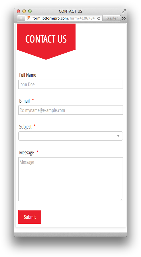 Download Contact Form - Mobile Responsive PNG Image with No Background ...
