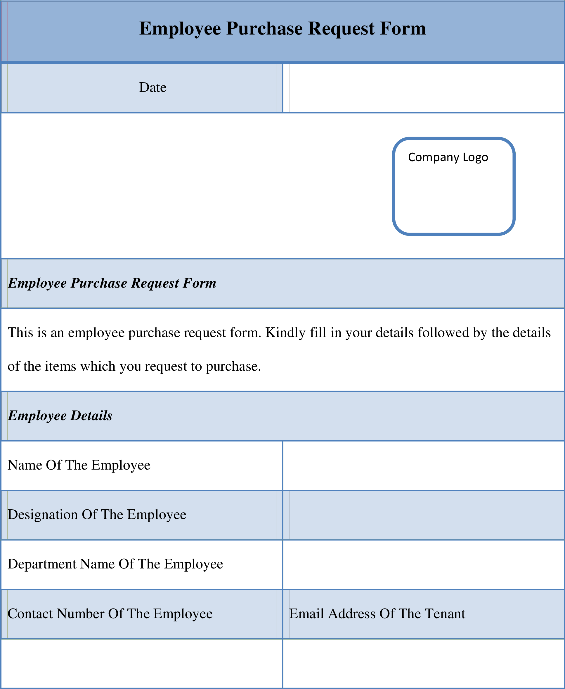 Download Employee Purchase Request Form Main Image PNG Image with No ...