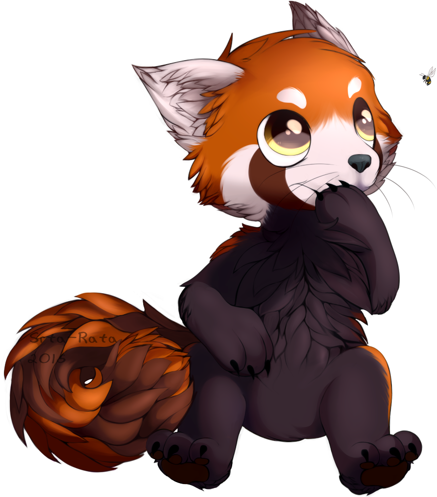 Download Digital Art « Older Amélia Red Panda PNG Image with No ...
