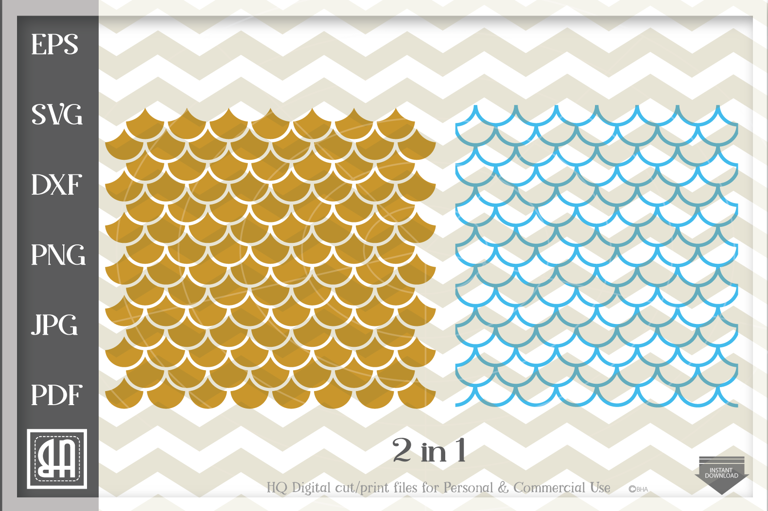 Download Mermaid Seamless Pattern Graphic By Blueberry Hill PNG Image ...