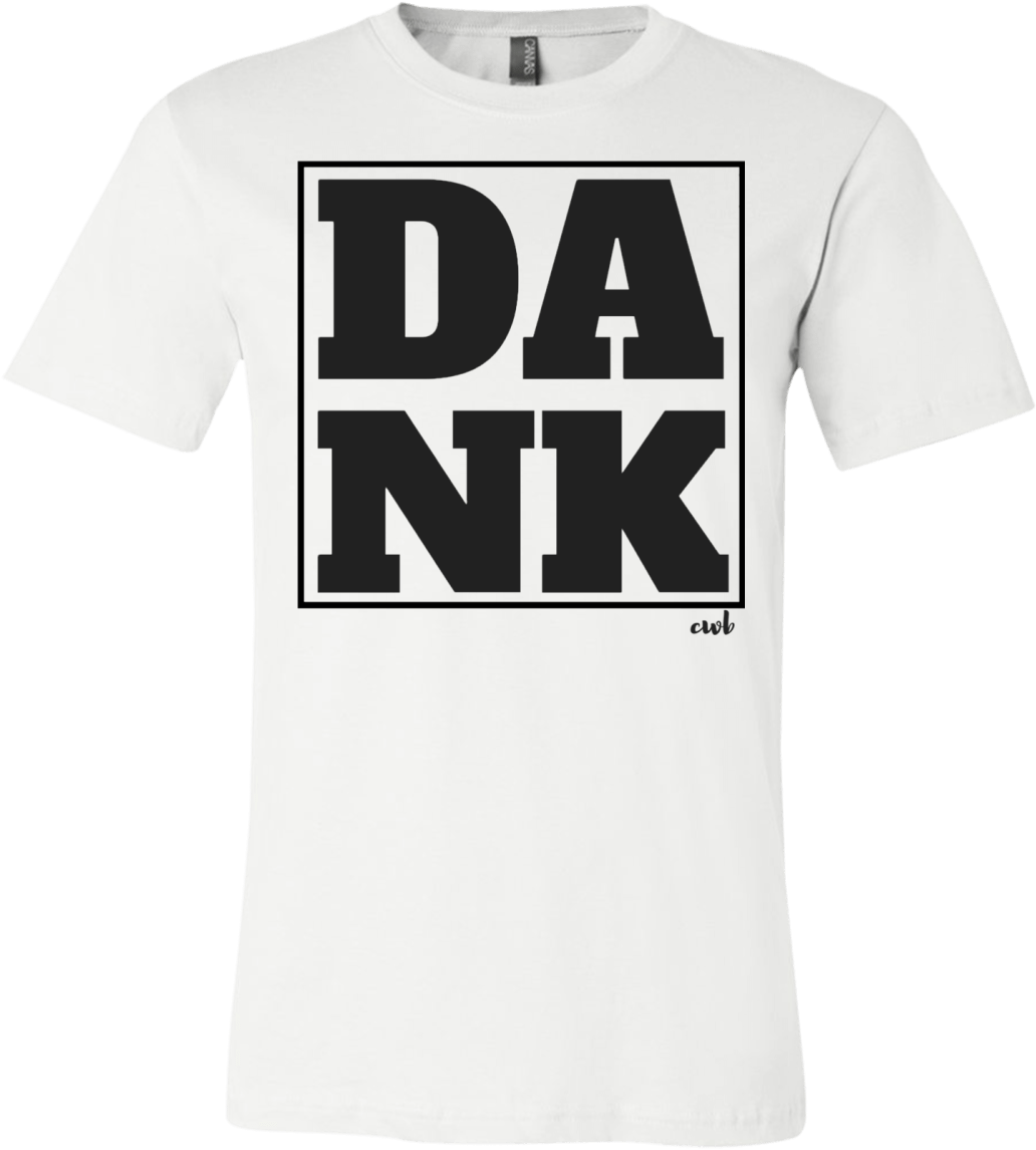 Download Dank White Fitted Men's T-shirt PNG Image with No Background ...