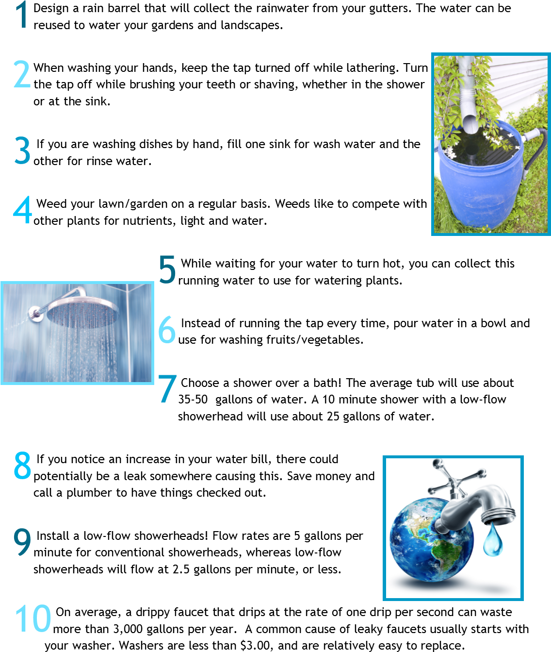 Top 10 Tips For Water Conservation - 10 Tips Of Water Conservation ...