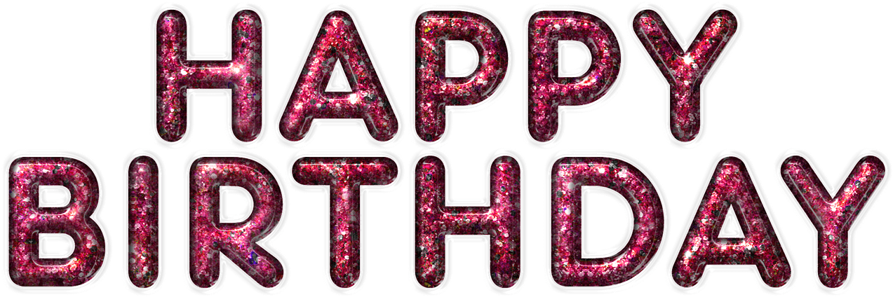 Download Happy Birthday Purple Letters - Happy Birthday Png Fonts PNG ...