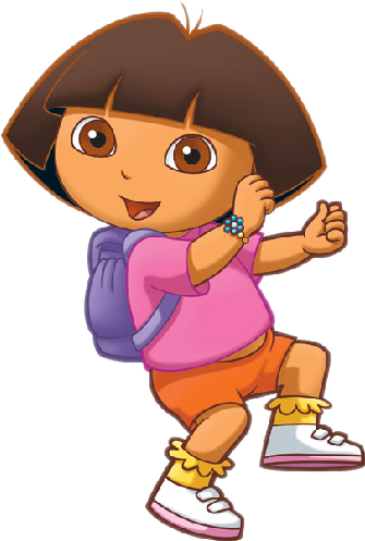 Dora Wearing Pink And White - Dora Transparent Background - Free ...