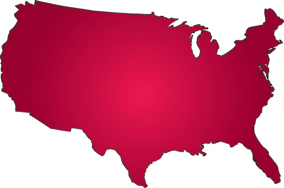 Download Picture Free Stock Outline All About Usa Simple Source - Red ...