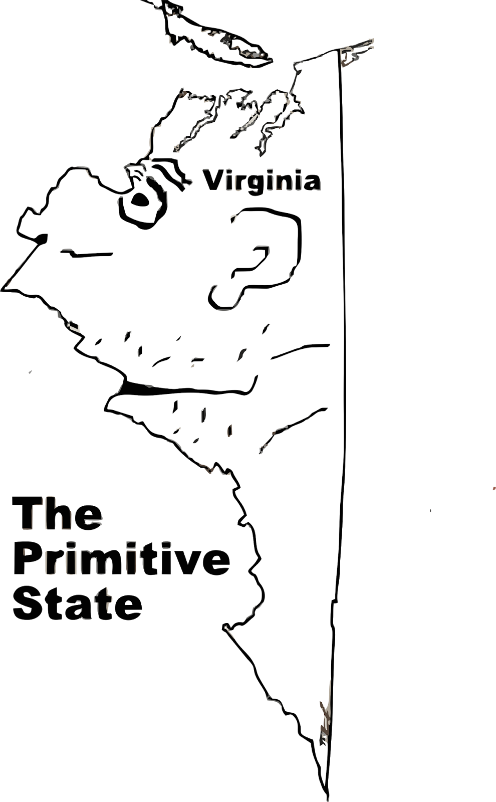 A Funny Map Of Virginia - Adobe Certified Expert - Free Transparent PNG ...