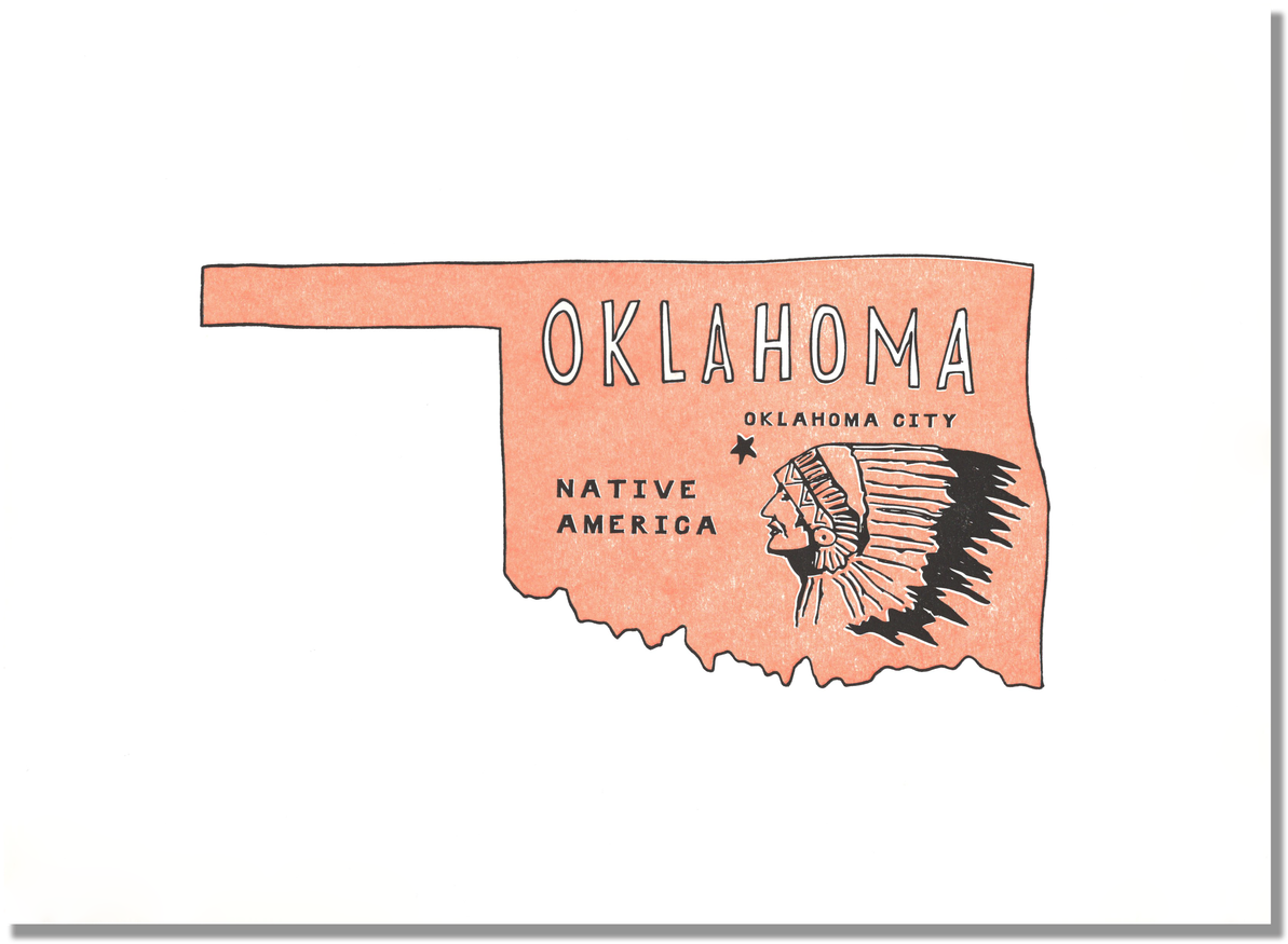 Download Oklahoma State Print PNG Image with No Background - PNGkey.com