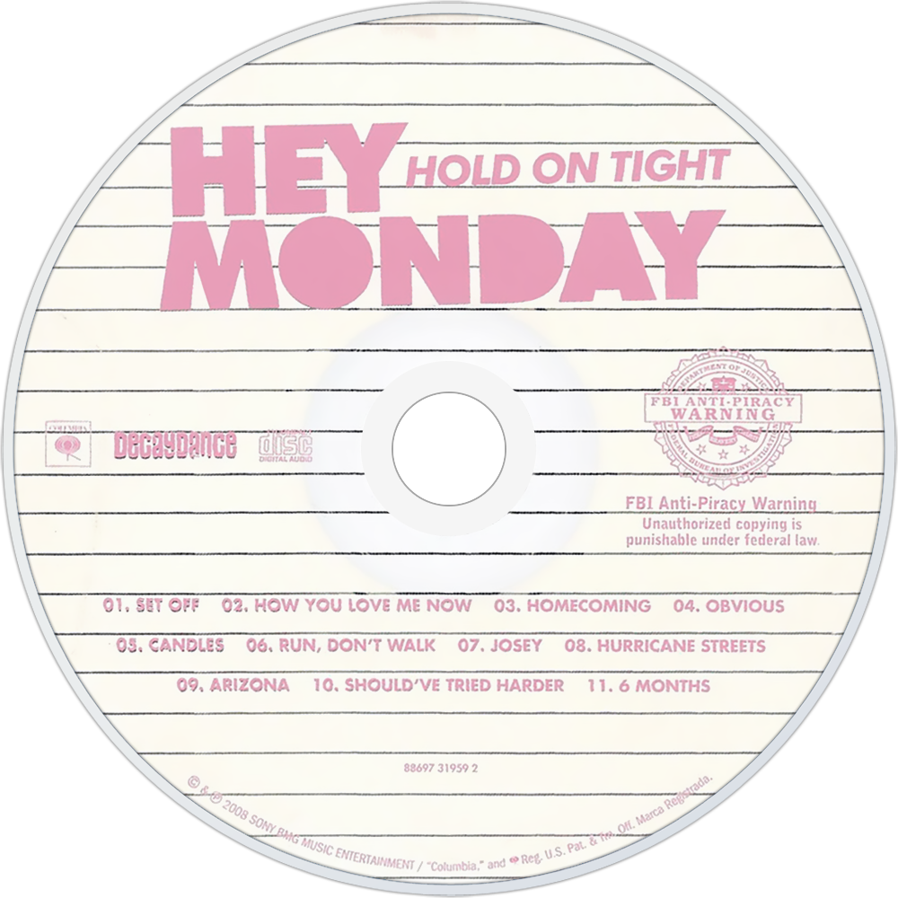 Download Hey Monday Hold On Tight Cd Disc Image PNG Image with No ...