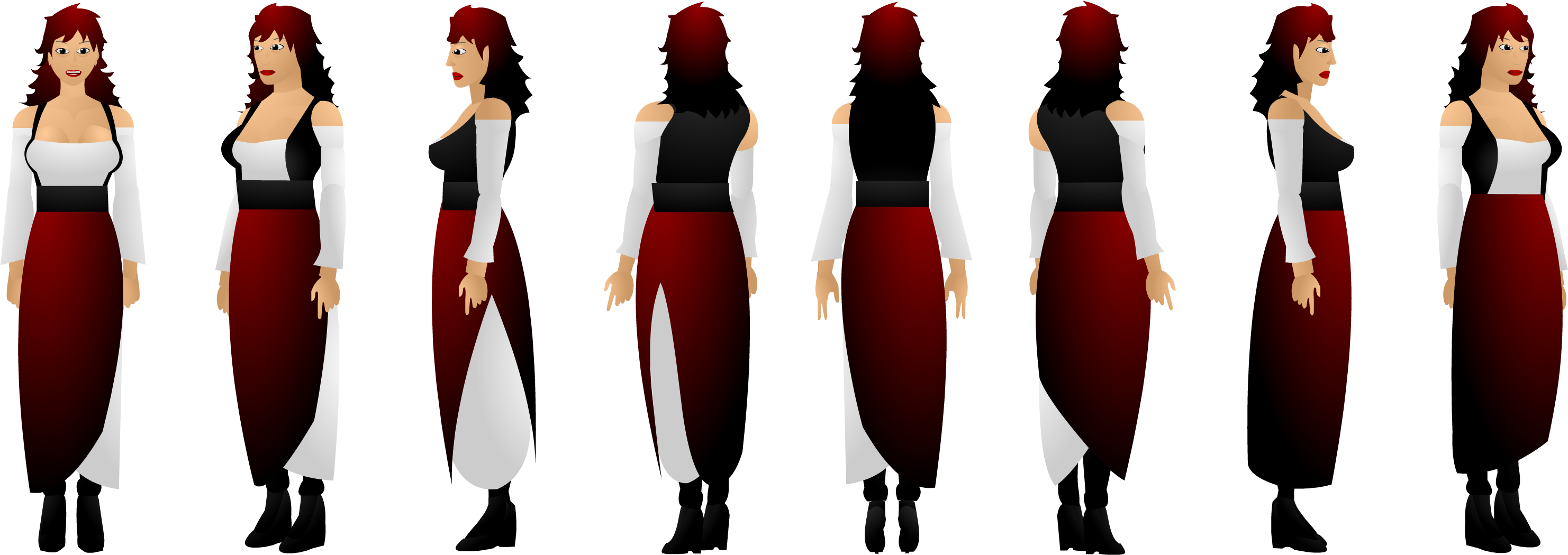 Download Hussy Character Sheet A Character Pack By Flashcartoonlibrary ...