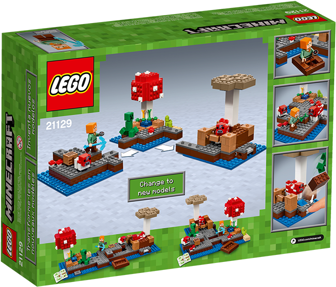 Download 21129 Lego® Minecraft™ The Mushroom Island PNG Image with No ...