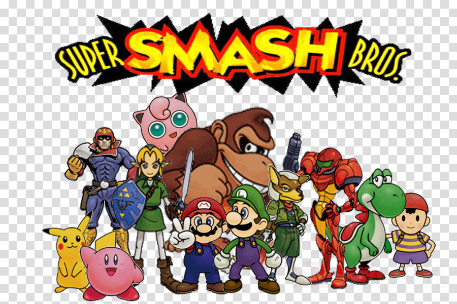 Download Smash Bros 64 Artwork Clipart Super Smash Bros PNG Image with ...