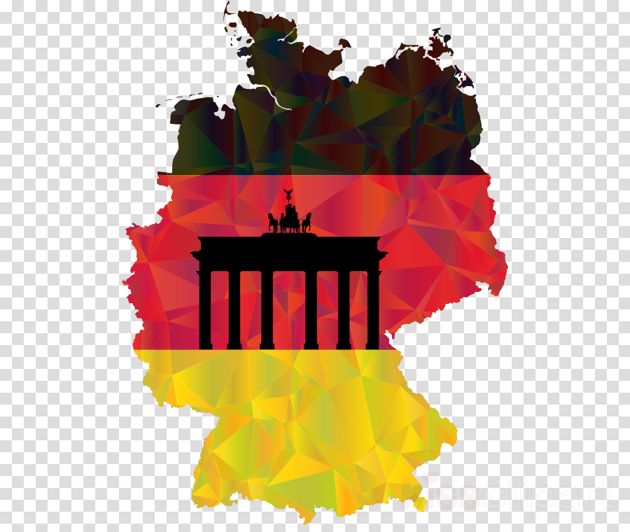 Download Art Map Of Germany Clipart Flag Of Germany PNG Image with No ...