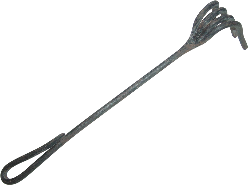 Download Blacksmith Coal Rake Clam Garden Hand Tool 4 Bent Forged ...