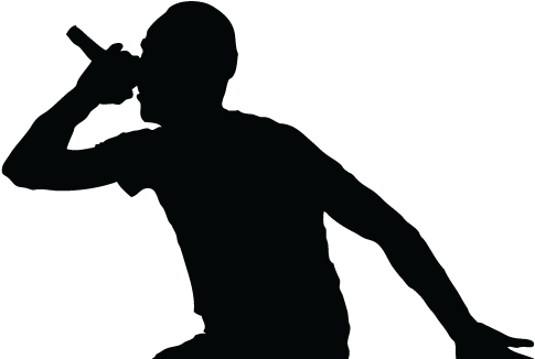 Rapper Silhouette Png Clip Art Stock - Rapper Png - Free Transparent ...