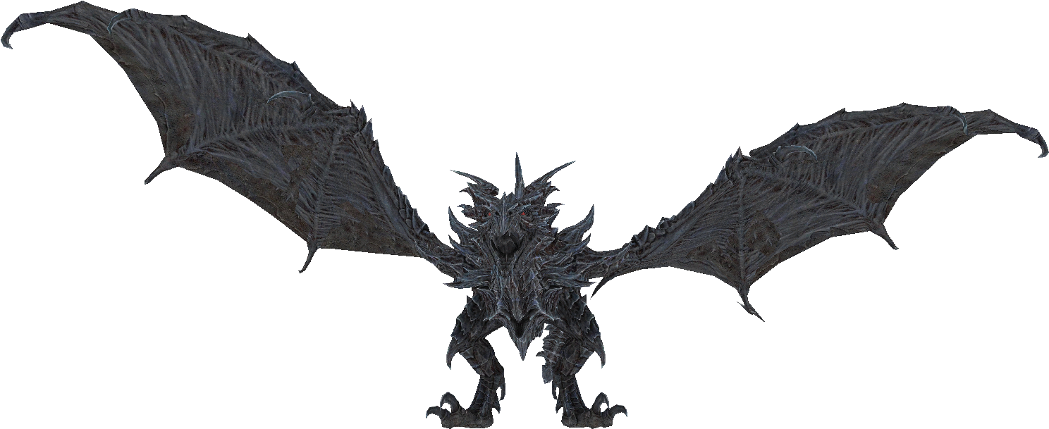 Alduin Statue From Skyrim - Free Transparent PNG Download - PNGkey
