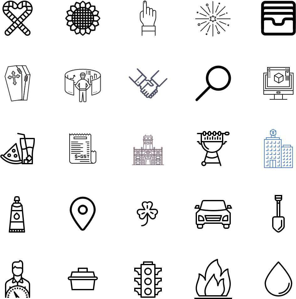 Line Icons Bundle - Free Transparent PNG Download - PNGkey