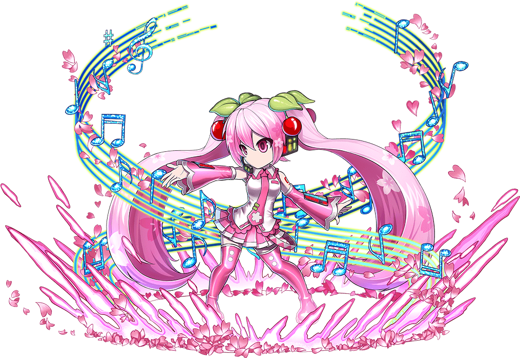 Download Sakura Miku 7* Version PNG Image with No Background - PNGkey.com