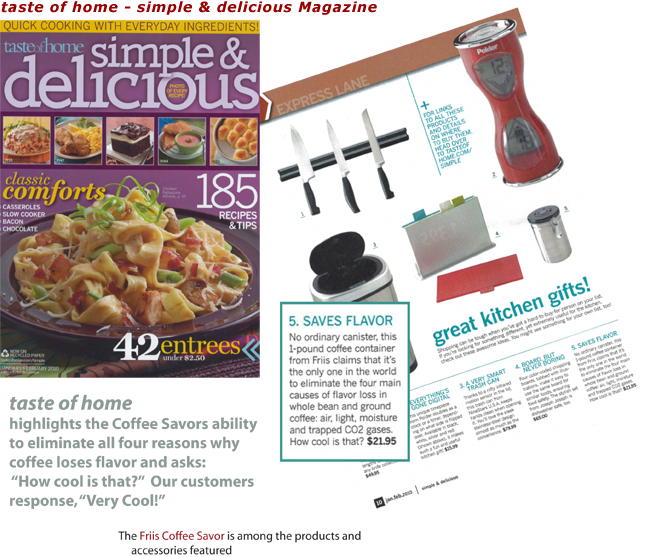 Download Taste Of Home Magainze Features Friis Coffee Vault PNG Image ...