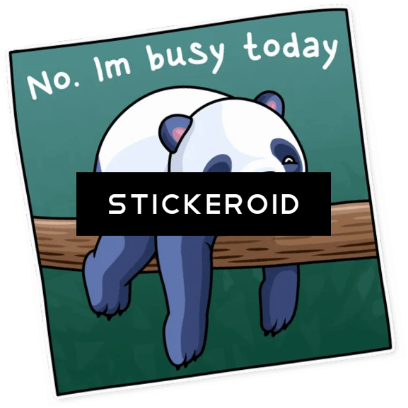Download Im Busy Today Panda PNG Image with No Background - PNGkey.com