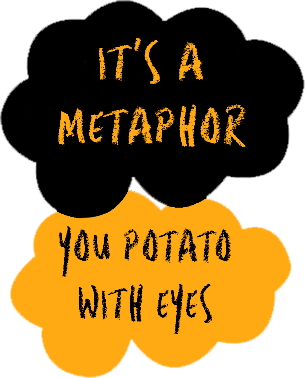 Download It's A Metaphor You Potato With Eyes PNG Image with No ...