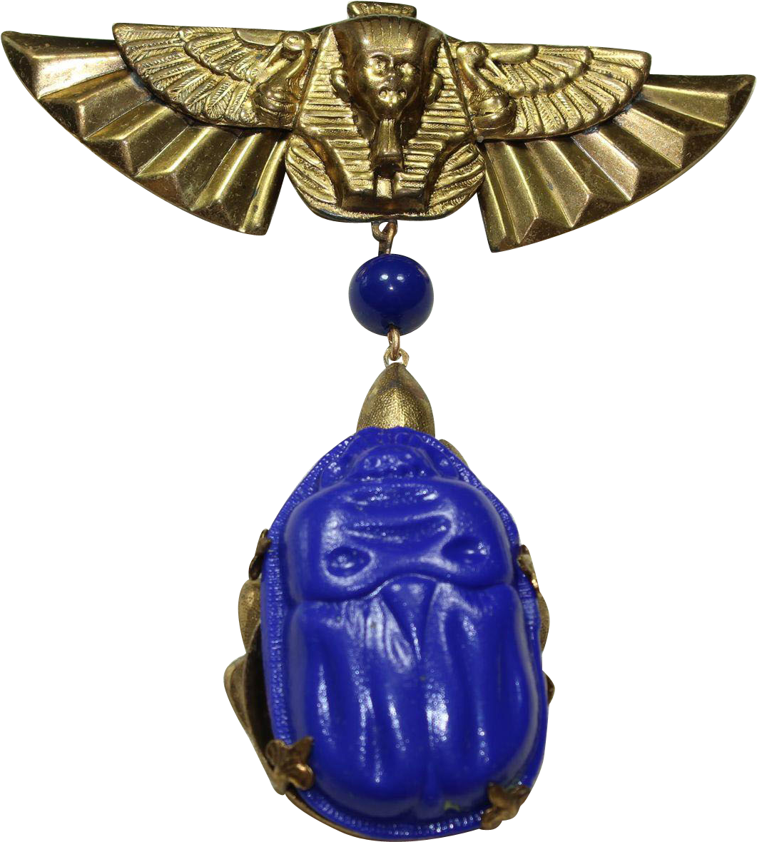 Download Vintage Egyptian Scarab Pin PNG Image with No Background ...