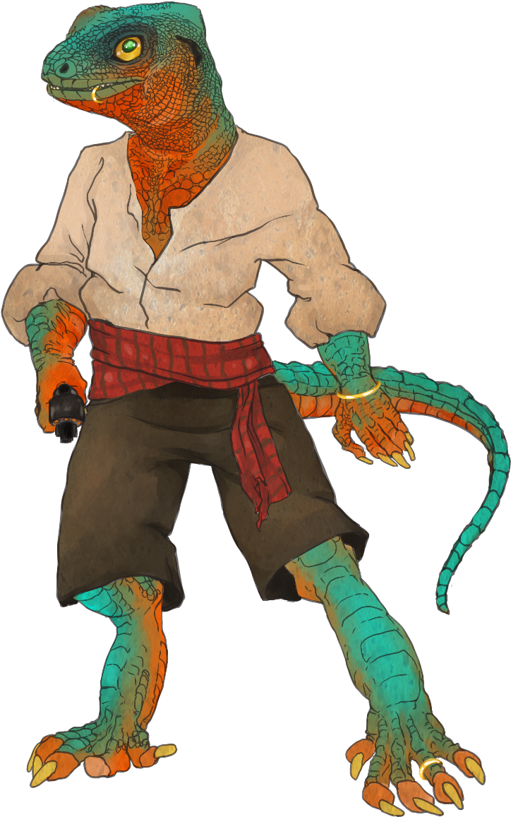 Download Reggie The Lizard Pirate PNG Image with No Background - PNGkey.com