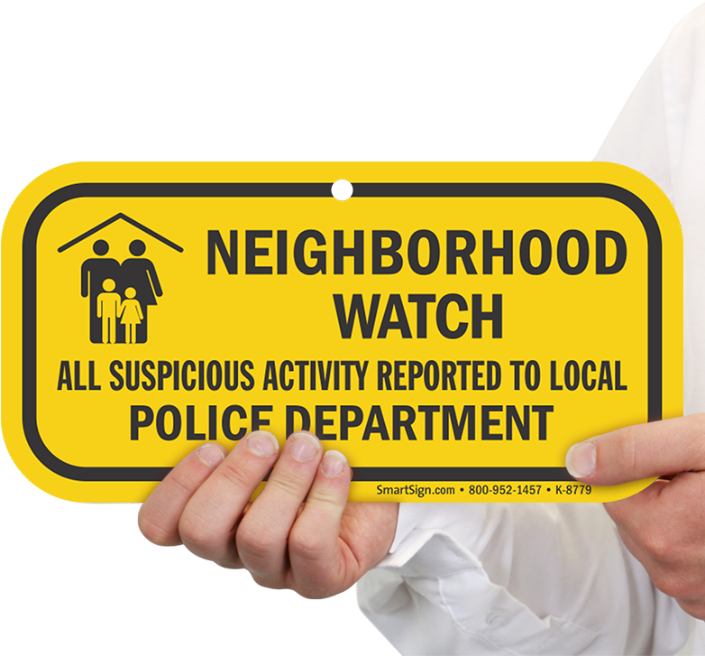 Download Neighborhood Watch, Suspicious Activity Reported To PNG Image ...
