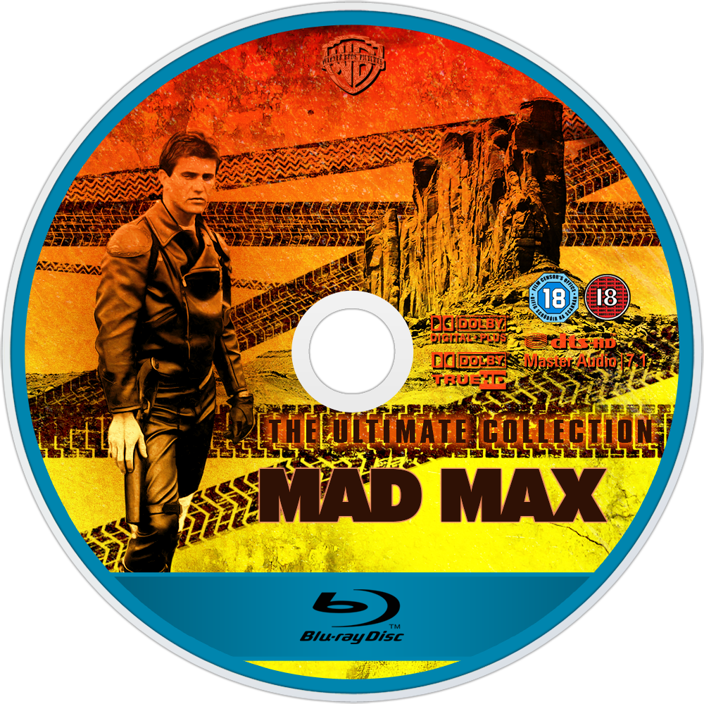Download Mad Max Bluray Disc Image - Mad Max 1979 Cover Bluray PNG ...