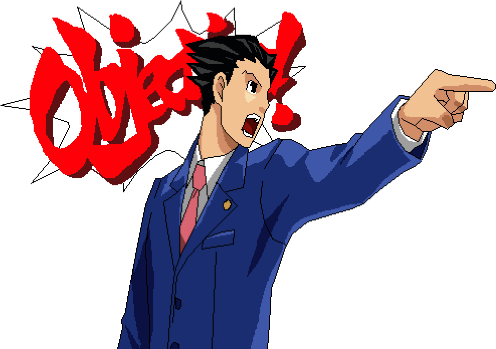 Download Phoenix Wright, Objection - Phoenix Wright Objection PNG Image ...