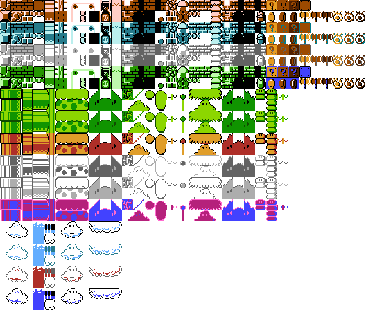 Download Tileset - Super Mario Bros 2 Tiles PNG Image with No ...