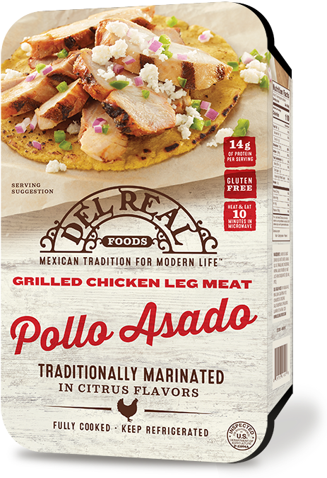 Download Del Real Shredded Chicken - 16 Oz Tray PNG Image with No ...