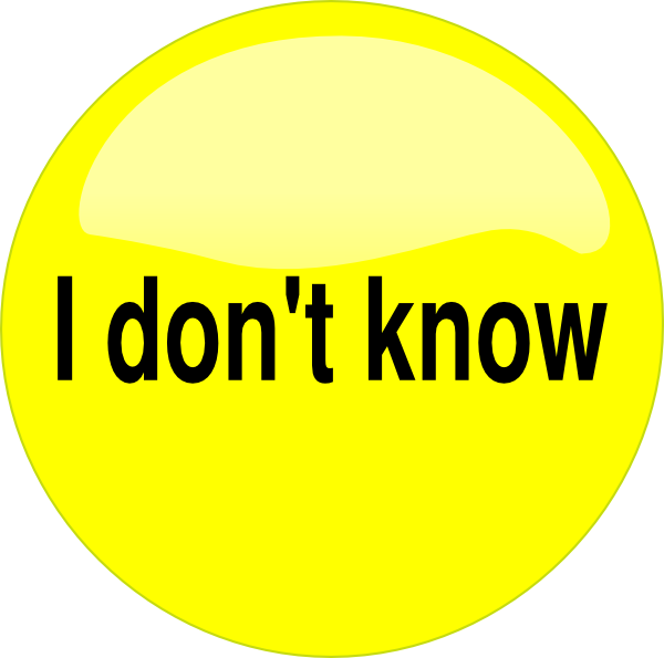Download Don T Know Button Svg Clip Arts 600 X 595 Px PNG Image with No ...