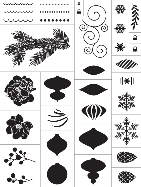 Download Chalk The Halls Chalk Couture Silkscreen Transfer Stencil PNG ...