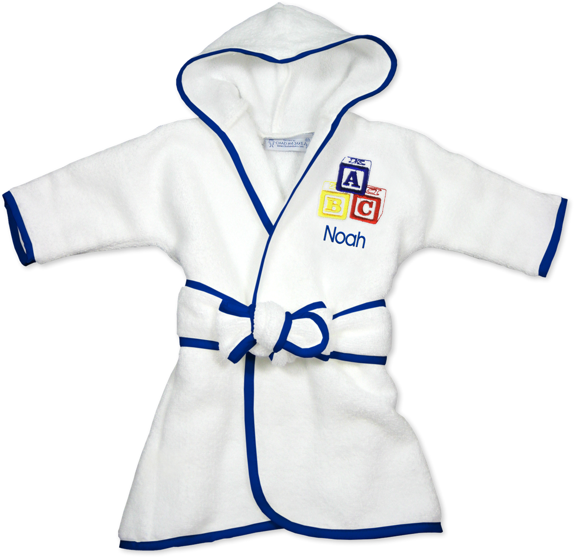 Download Personalized Infant Robe With Abc Blocks Primary - Jet ...