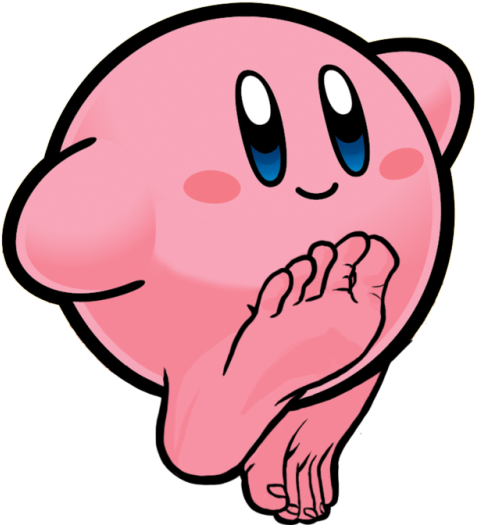 Download Laughing Mouth Cliparts - Kirby With Man Feet PNG Image with ...