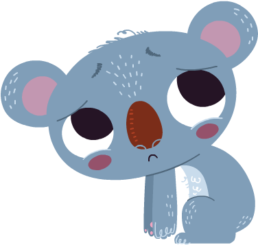 Sad Clipart Koala - Sad Koala Bear Cartoon - Free Transparent PNG ...