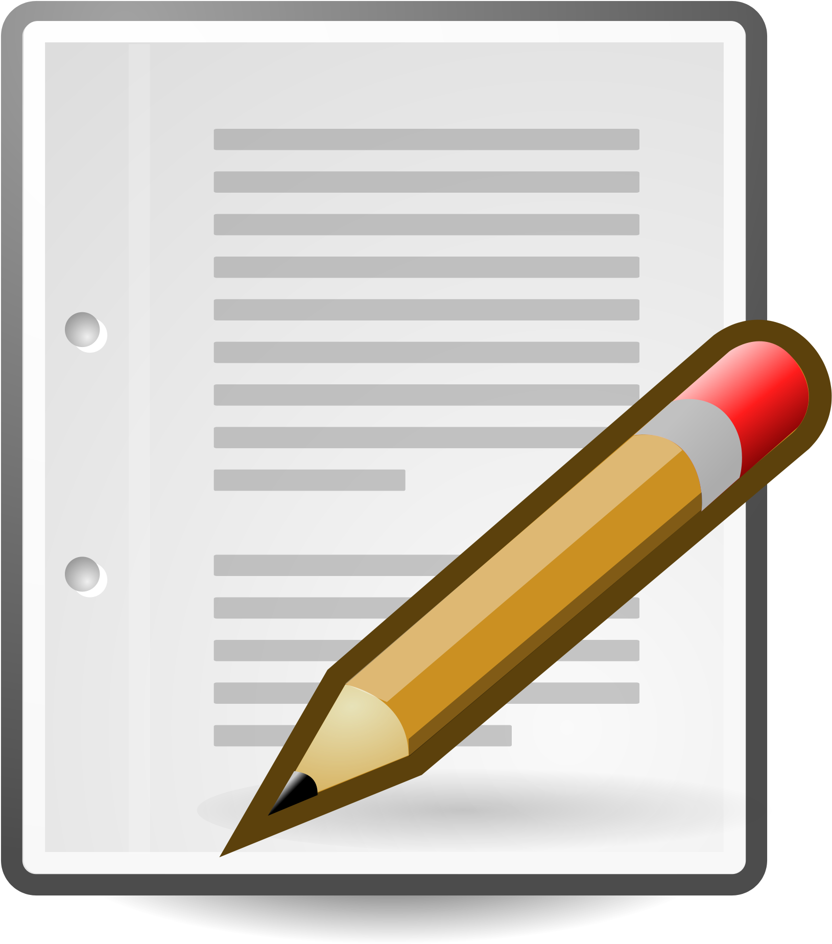 Paper And Pencil Clipart