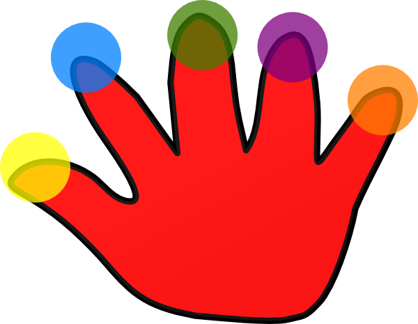 Original Png Clip Art File Red Hand Print Svg Images - Free Transparent ...